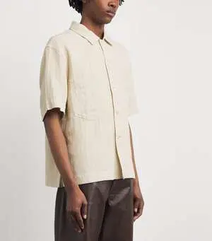 SUNFLOWER Linen-cotton Adam Shirt - White