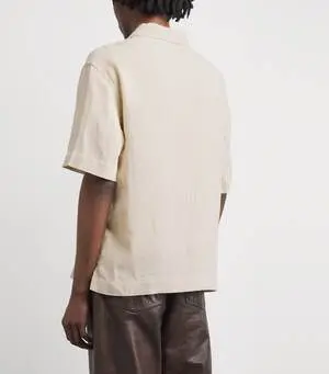 SUNFLOWER Linen-cotton Adam Shirt - White
