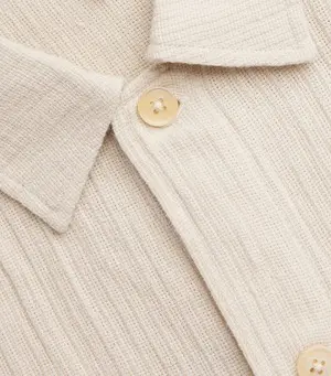 SUNFLOWER Linen-cotton Adam Shirt - White