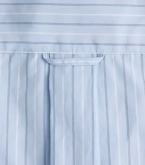 SUNFLOWER Cotton Stripe New Base Shirt - Blue