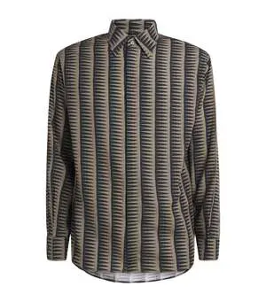 Emporio Armani Printed Long-sleeve Shirt