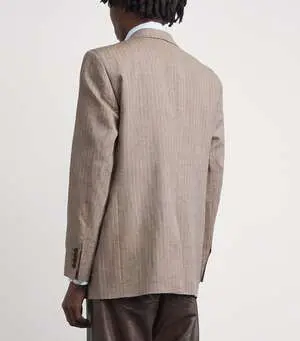 SUNFLOWER Linen-wool Show Blazer - Beige