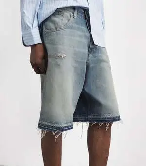 SUNFLOWER Distressed Denim Shorts
