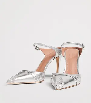 MALONE SOULIERS Metallic Leather Uma Mules