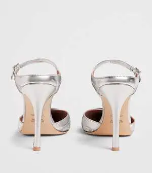 MALONE SOULIERS Metallic Leather Uma Mules