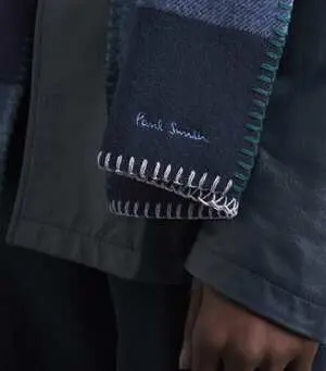 Paul Smith Wool Stripe Scarf - Blue