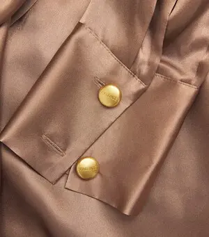 L'Agence Silk Tie Blouse