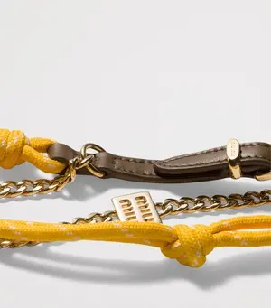 Miu Miu Leather And Steel Chain