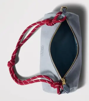 Miu Miu Gabardine Pouch - Turquoise