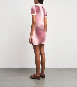 Maje Cotton-blend Stripe Mini Dress