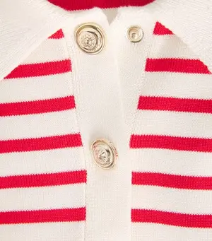Maje Cotton-blend Stripe Mini Dress
