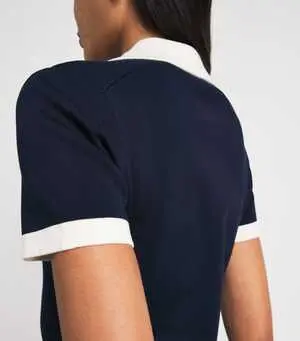 Maje Cotton-blend Polo Mini Dress