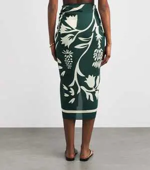 ERES Silk-cotton Mandapa Sarong - Green