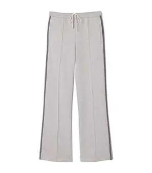 Miu Miu Cotton Fleece Stripe Sweatpants