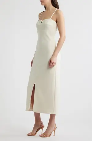 Vince Camuto Scuba Crepe Sleeveless Sheath Dress