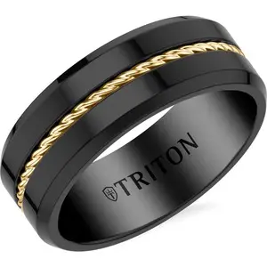 TRITON 6mm Tungsten Carbide Ring - Black