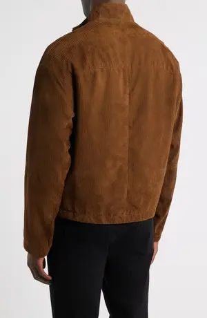 Emporio Armani Suede Zip-up Jacket