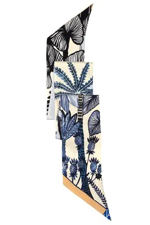 ELIZABETTA Tropicalskinny Silk Scarf