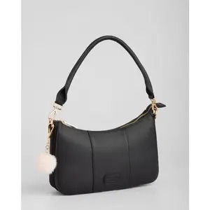 POM POM LONDON Edgware Crossbody Bag - Black