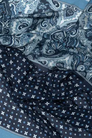 ELIZABETTA Solderamodal Scarf - Blue