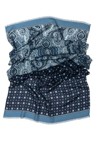 ELIZABETTA Solderamodal Scarf - Blue