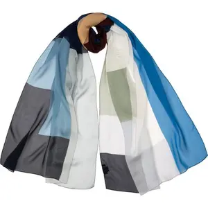 ELIZABETTA Genevrasilk Scarf Shawl - Blue