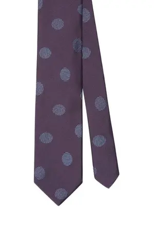 Robert Talbott Robert Talbott Oval Geo Jacquard Neck Tie Purple
