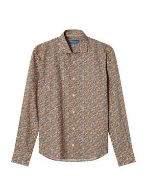 Robert Talbott Reynolds Printed Floral Shirt - Blue Multi