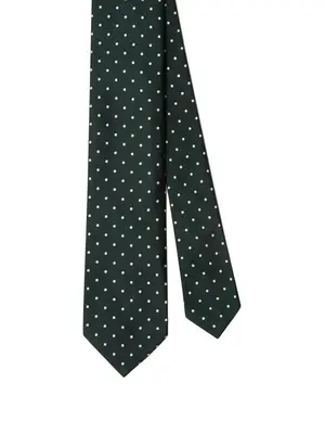 Robert Talbott Newman 7-fold Jacquard Necktie - Green