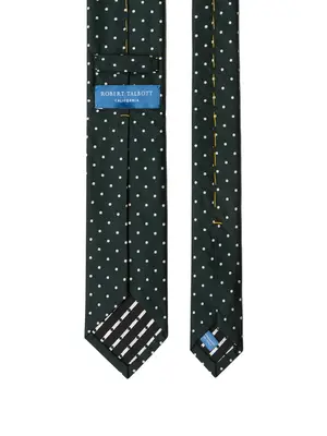 Robert Talbott Newman 7-fold Jacquard Necktie - Green