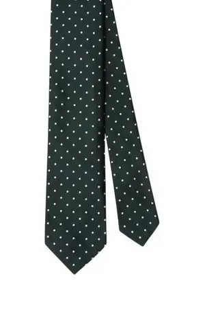 Robert Talbott Newman 7-Fold Jacquard Necktie Green