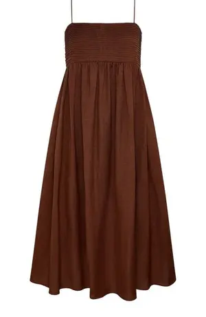 Onia A-line Pintuck Midi Dress