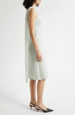 Posse Strapless Silk-blend Dress With Scarf