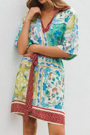 LABEL OF LOVE Garden Mosaic Short Dress