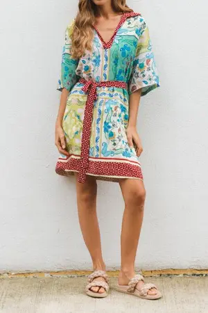 LABEL OF LOVE Garden Mosaic Short Dress