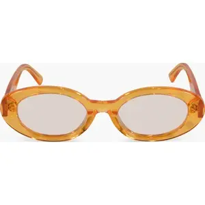 THE CELECT Oval Frame Sunglasses - Orange