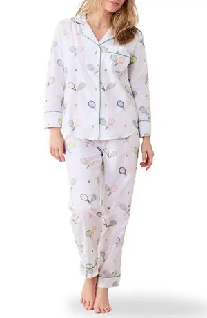 PRINTFRESH Long Sleeve Organic Cotton Pajamas Set - Cloud