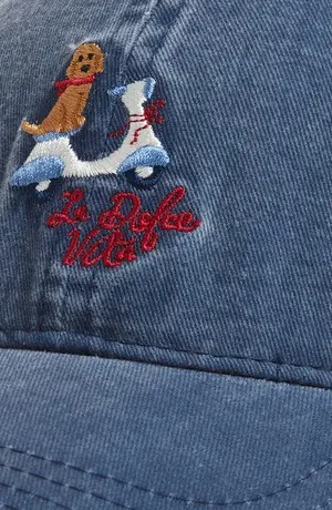 FRASIER STERLING Dolce Vita Cotton Canvas Baseball Cap