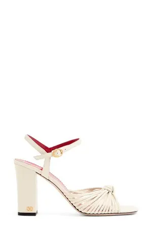Valentino Garavani Annet Block Heel Sandal - Ivory