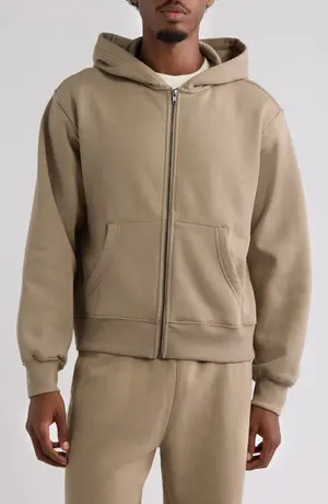 Bp. Fleece Zip-up Hoodie - Tan Teak