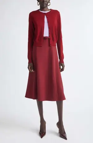Carolina Herrera Silk And Cotton Cardigan - Rioja