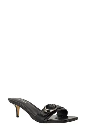 Calvin Klein Neveena Kitten Heel Sandal - Black