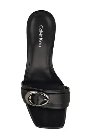 Calvin Klein Neveena Kitten Heel Sandal - Black