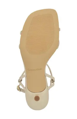 Calvin Klein Rivine Ankle Strap Sandal - Ivory