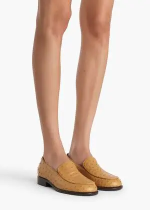 Khaite Miles Loafer In Ostrich