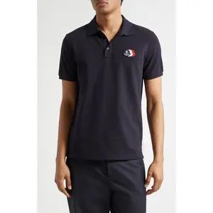 Moncler Spread Collar Polos For Men