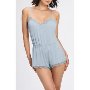 SAVAGE X FENTY Gossamer Dreams Sleep Romper - Bluebird