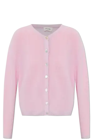 American Vintage Crew Neck Cardigan - Pink