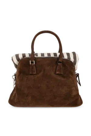 MAISON MARGIELA 5ac Soft Medium Handbag - Brown