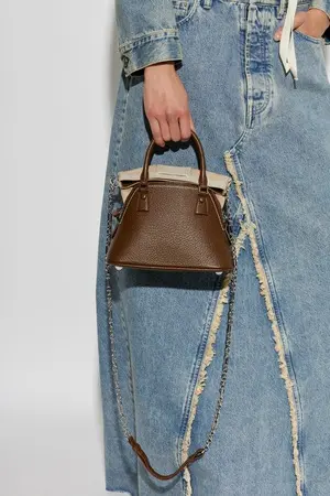 MAISON MARGIELA 5ac Classique Micro Handbag - Brown